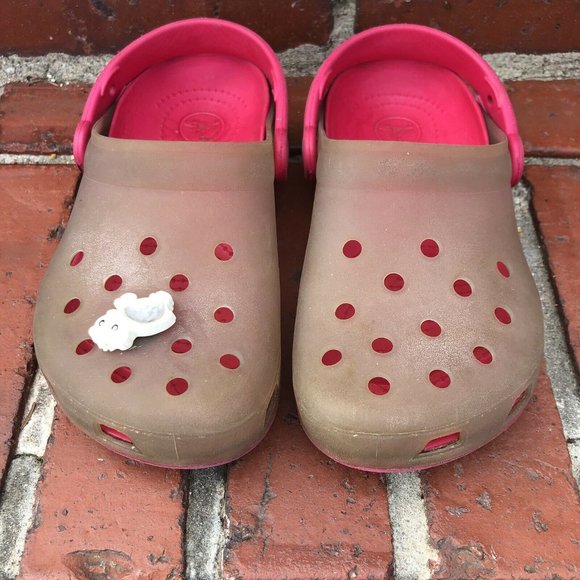 CROCS | Shoes | Crocs Boys Or Girls Unisex J Red And Translucent | Poshmark